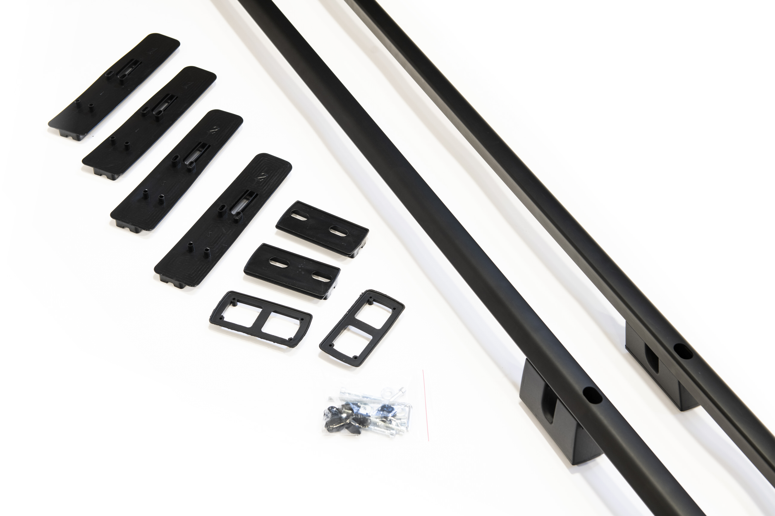 SWB Black Roof Bars by Leighton Vans - For VW T5, T6 & T6.1